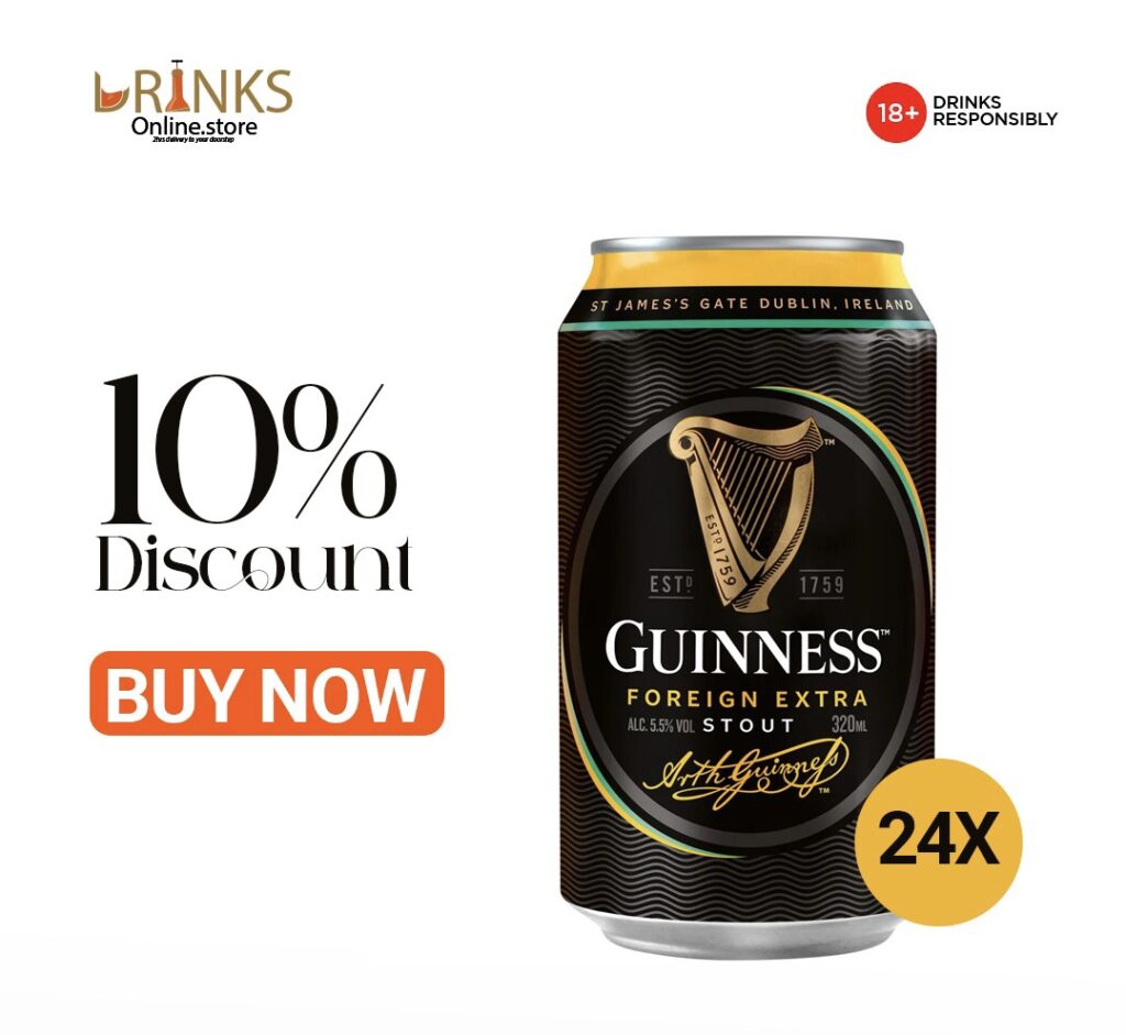 Guinness Can Stout 33CL (x24 Can) - Drinks Online Store