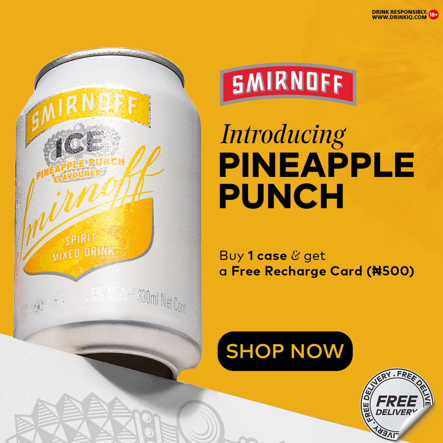 Smirnoff Ice Can 33CL (x24) - Drinks Online Store